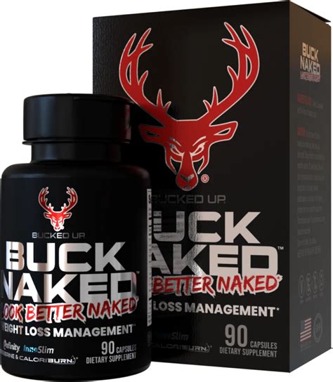 Bucked Up Buck Naked Mood Boosting Fat Burner Made With Enfinity