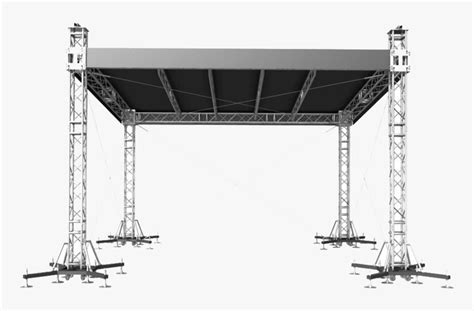 Stage Truss For Line Array 10m Truss Hd Png Download Kindpng