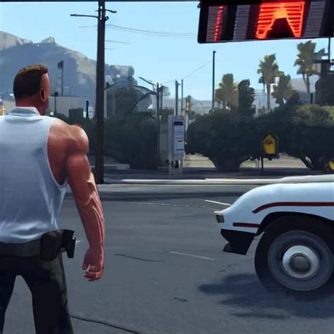 GTA V arnold schwarzenegger screenshot stealing a cop | Stable ...