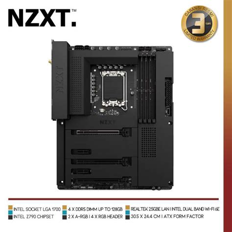 Jual Nzxt N7 Z790 Intel Z790 Lga 1700 Ddr5 Atx Hitam Di Seller Nano Komputer Nano Komputer