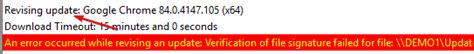 File Signature Verification Failed During Publishing Patch My Pc