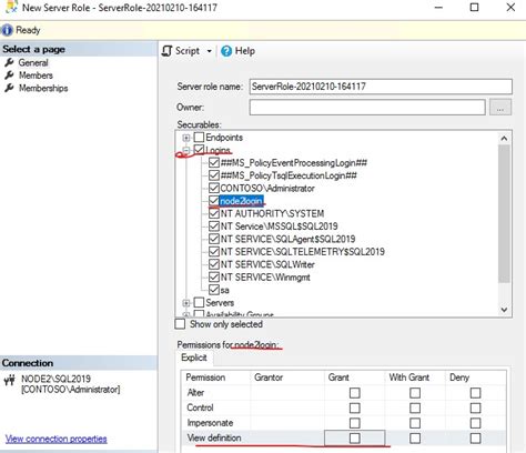 Permissions To Read Sql Integrated And Ad Logins Microsoft Qanda