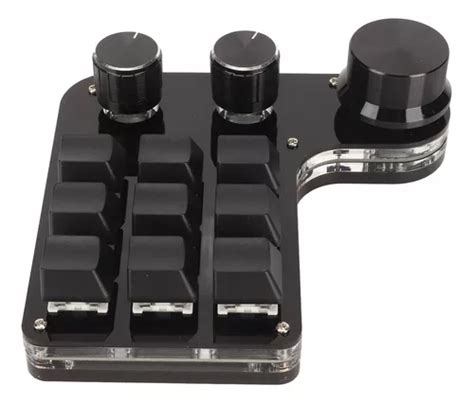 Miniteclado De 9 Teclas Con Una Sola Mano 3 Botones Rgb Az Meses