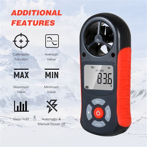Digital Anemometer Wind Speedwind Chilltemperatu Vicedeal