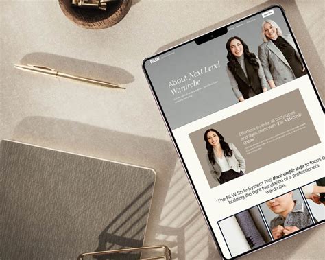 Next Level Wardrobe Website Design For Personal Stylists