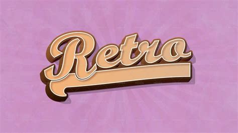 Retro Text Effect Graphics Motion Array