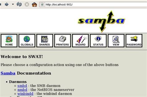 Linux Samba The Samba Web Administration Tool Swap