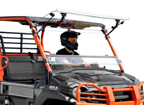 Kawasaki Mule Pro Fxt Scratch Resistant Flip Windshield Utv Direct