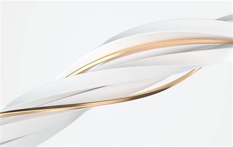추상흰색과 황금색 트위스트 기하학적 모양 선 현대 배경 3d 렌더링 0명에 대한 스톡 사진 및 기타 이미지 0명 개념 건축 Istock