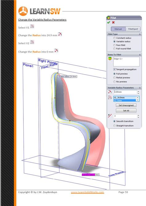 i want to apply a variable fillet to sharp edges grabcad questions