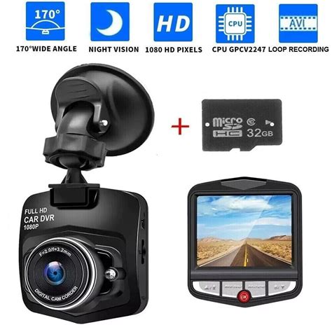Dash Cam Front And Rear 24 Full Hd 1080p With 32gb Card Capacity