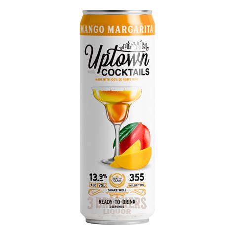 Uptown Mango Margarita Wine Flavored Rtd Cocktail Can 355ml