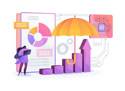Ai Powered Risk Modeling Abstract Concept Vector Illustration Stock Vector Illustration Of