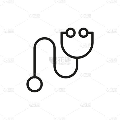 听诊器 极简构图 线图标 互联网 商务 健康保健 符号 技术 图像