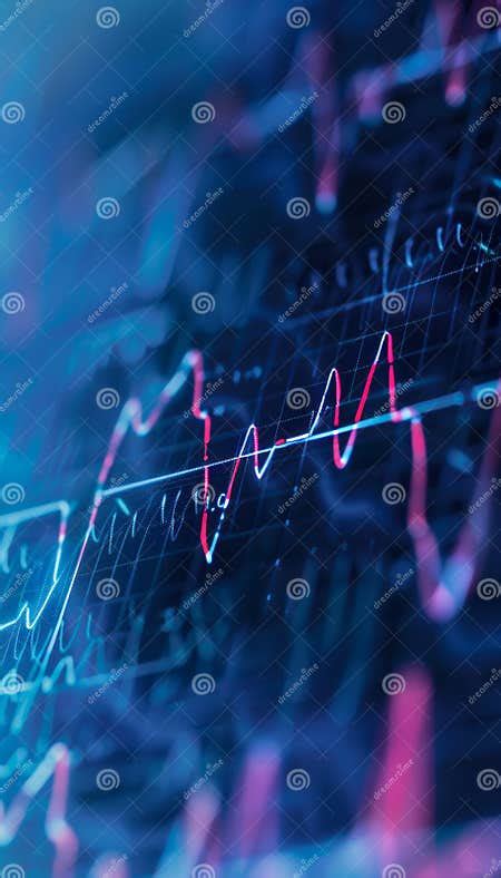 Realistic Medical Illustration Of Ecg Showing Sinus Tachycardia With