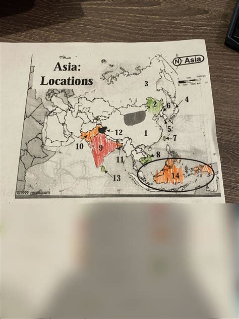 Asia Map Diagram Quizlet