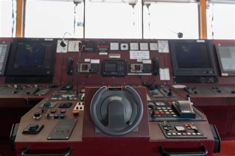 Premium Photo Ships Control Device Engine Control From Navigational