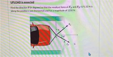 Solved Upload Is Expected Nfind The Direction Theta