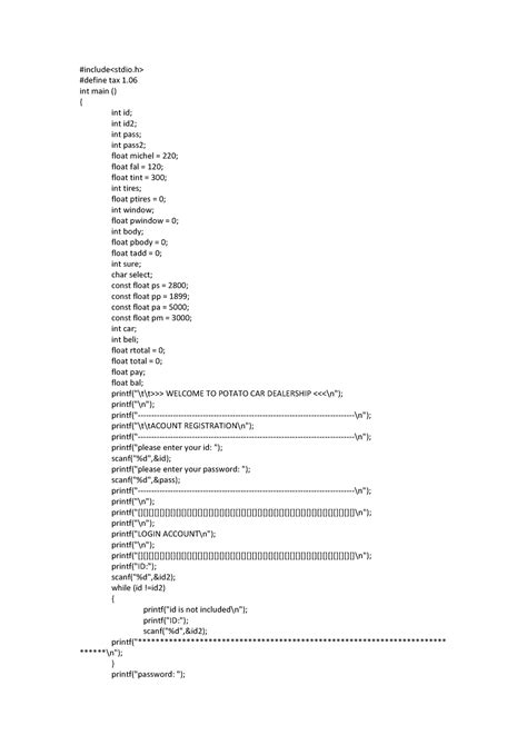 Csc Ass Assignment Project Include Define Tax 1 Int Main