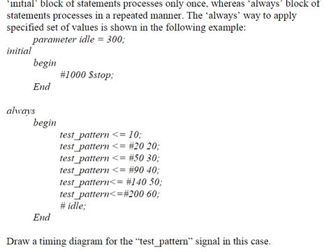 Solved Initial Block Of Statements Processes Only Once