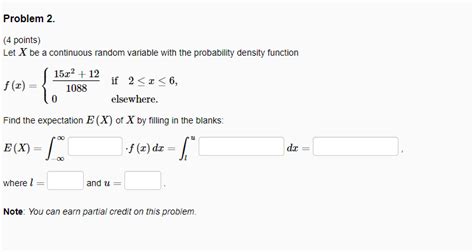 solved problem 2 4 points let x be a continuous random
