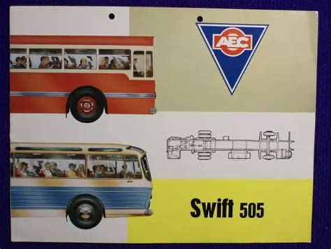 Aec Swift 505 Bus Coach Passenger Chassis Specification Brochure 1964 £45 00 Picclick Uk