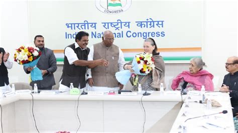 Congress Holds Steering Panel Meet Sonia Gandhi Mallikarjun Kharge
