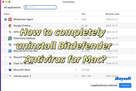 uninstall bitdefender antivirus for mac [best way]