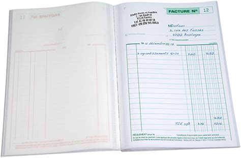 Carnet Autocopiant Factures APEI