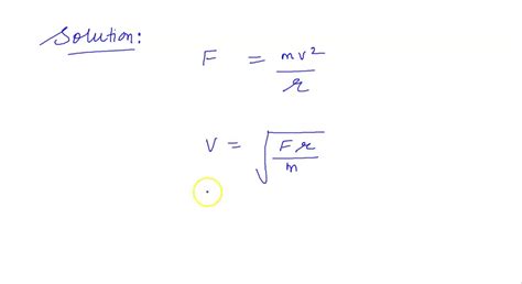 solved a particle of mass m moves with constant speed along a circular path of radius r under