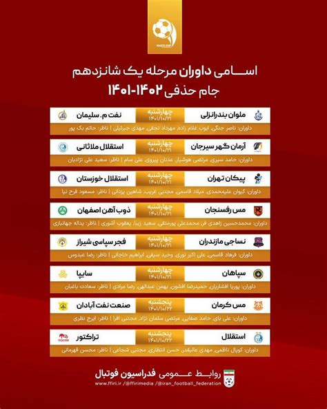 وفاپیشه داور بازی پرسپولیس شد اخبار پرسپولیس