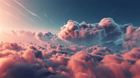 Sky Pink Clouds Background Sky Pink Clouds Background Image And