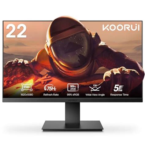 200유로 이하 모니터 KOORUI 22인치 비즈니스 컴퓨터 2024 최고
