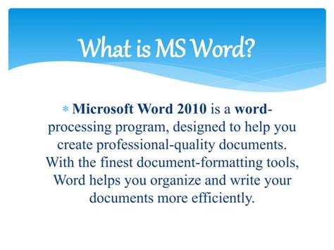 presentation of ms word pptx desktop publishing computer software