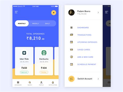 Spending App Another Exploration App Ui Design Mobile App Design