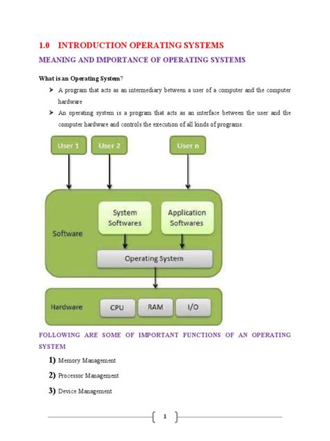 troduction to os pdf operating system kernel operating system
