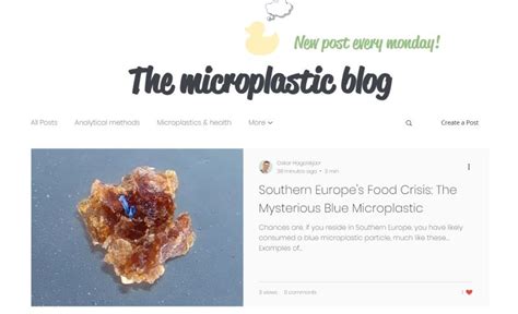Introducing The Microplastic Blog At Microplasticblog The