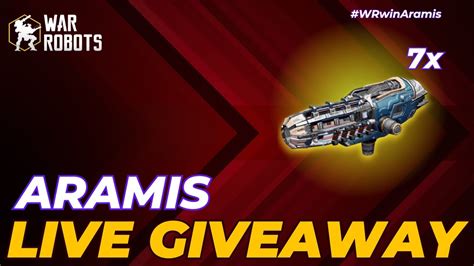 War Robots Live Stream Aramis Live Giveaway Rules In Description