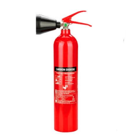 Fire Extinguisher Co2 2kg Flametech Lock Shield Cart