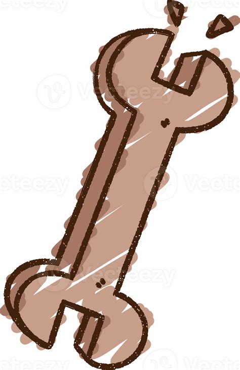 Spanner Chalk Drawing PNG