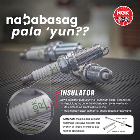Niterra Ang Spark Plug Insulator Pala Ay Gawa Sa Highly Pure Alumina Aluminum Oxide Ceramic