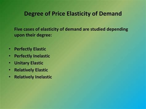 Elasticity Of Demand PPTX Business Business And Finance