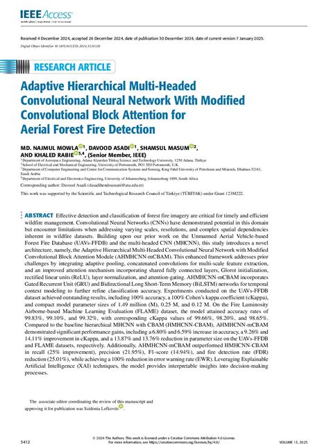 Adaptive Hierarchical Multi Headed Convolutional Neural Network With