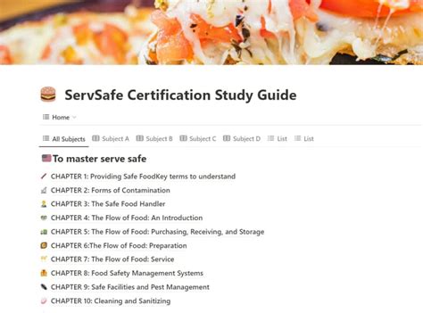 Servsafe Study Guide