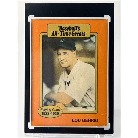 Lou Gehrig Baseballs All Time Greats 1923 1939