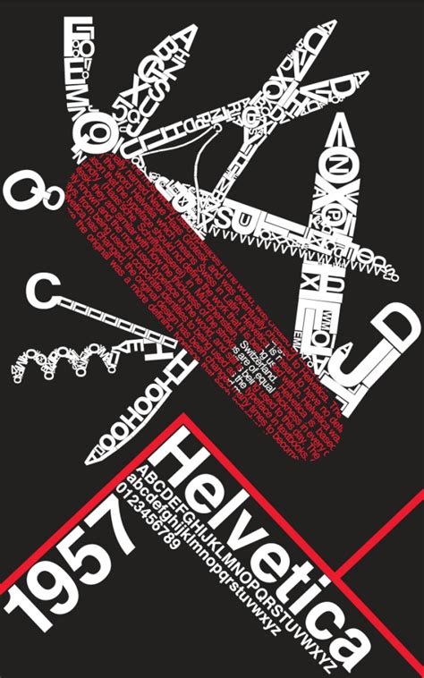 History Of A Typeface Helvetica Poster By Jeff Davis At