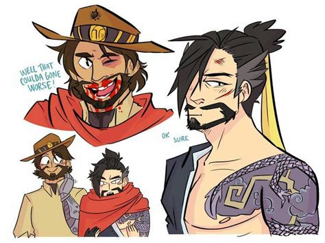 Hanzo Mccree Overwatch Hanzo Overwatch Comic Overwatch Memes