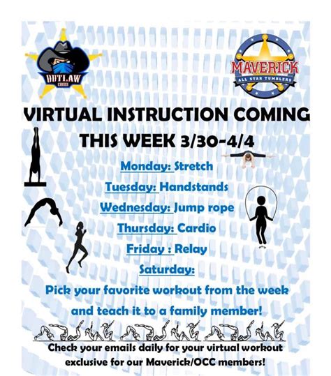 Virtual Classes Dont Miss Out Occ Outlaw Cheer Co