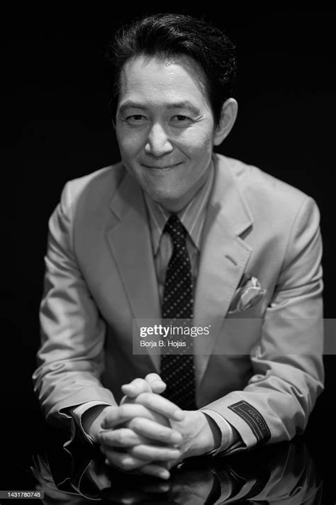 South Korean Actor Lee Jung Jae Posing For Portrait Session During