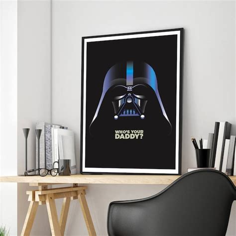 Darth Vader Helmet Poster Etsy